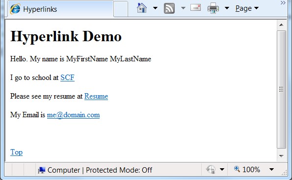 Hyperlinks